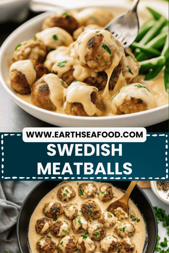 Swedish Meatballs: Tender, Juicy & Smothered in Creamy Gravy